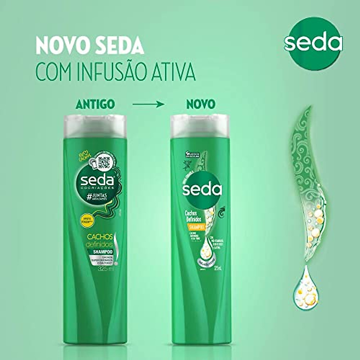 Linha Cachos Definidos Seda - Shampoo 325 Ml - (Seda Defined Curls Collection - Shampoo 11 Fl Oz)