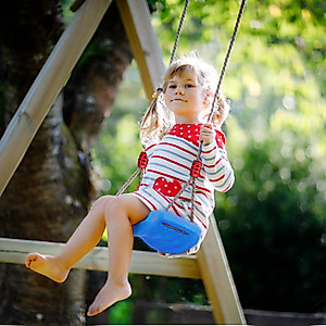 IFOYO Tree Swing Seat, Swing Set Accessories for Kids Outdoor Play Playground Trees, Children Outdoor Plastic Swingset for Little Tikes, Outdoor & Indoor Seat and Swing Comfortable for Kids, Blue