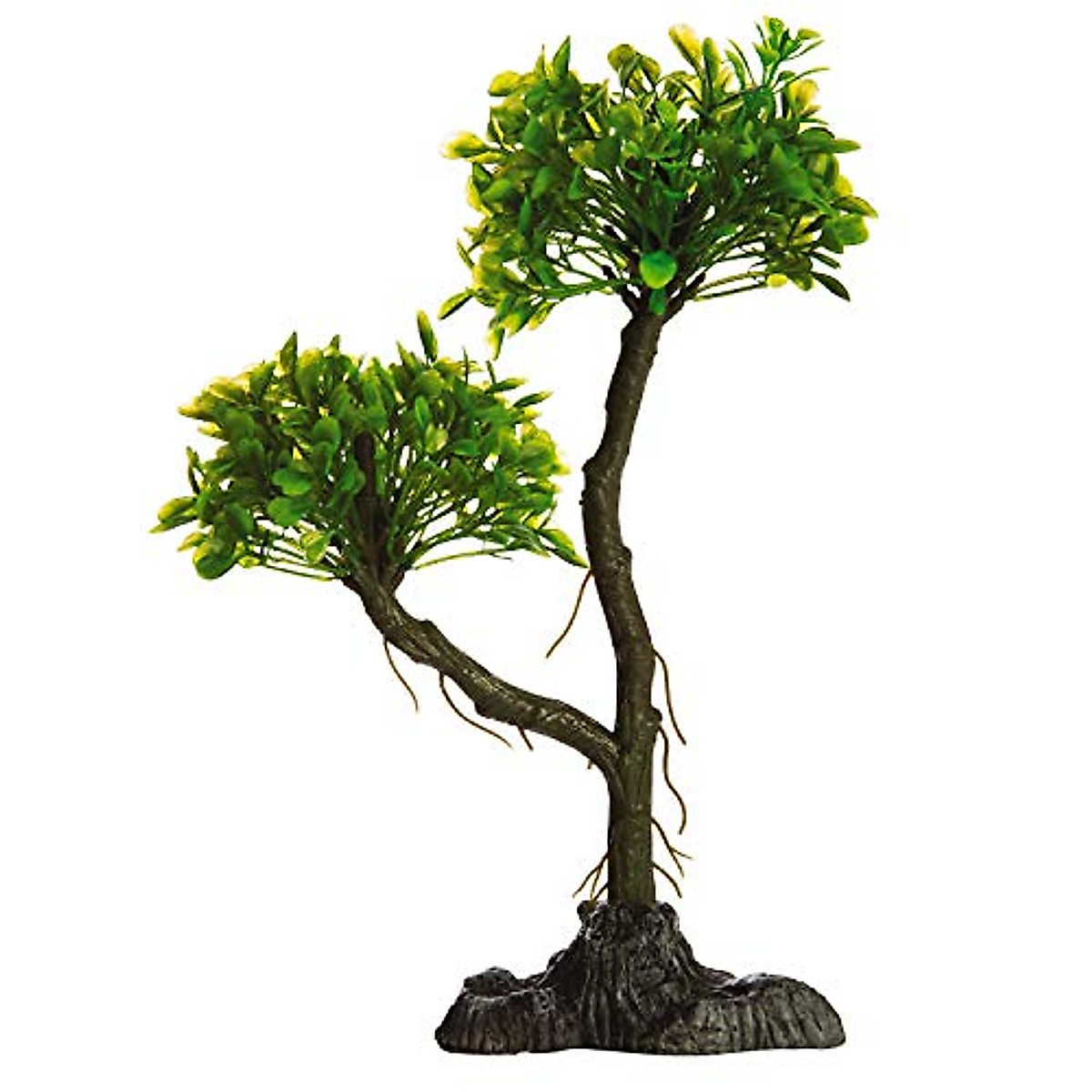 GloFish Mangrove Green Tree Plant Fluorescent Under Blue LED Light Aquarium Decor