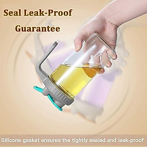 2 Pack Wide Mouth Mason Jar Pour Spout Lids with Handle Reusable Plastic Flip Cap Lid,Leak-proof Airtight Seal Black, 86mm (Jar Not Included)