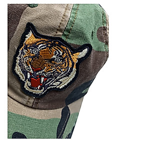 Polo Ralph Lauren Mens Teddy Bear Adjustable Ball Cap Hat (Camo/Tiger)