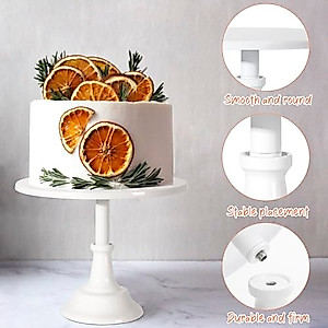 saiguomi 3Pcs Cake Stand, White Round Cupcake Stand 8/10/12Inch Dessert Display Stand Cupcake Holder Pastry Serving Plate for Baby Shower Wedding Birthday Party Celebration Home Decoration