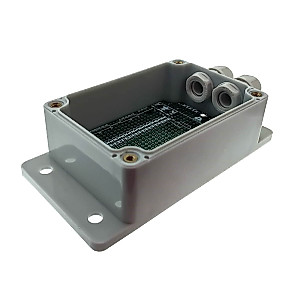 qBox Pi Pico DIY IOT Enclosure Kit, IOT Enclosure for Pi Pico Dev. Board, Waterproof IP65 Enclosure with Glands, Pi Pico prototyping PCB and connectors Set