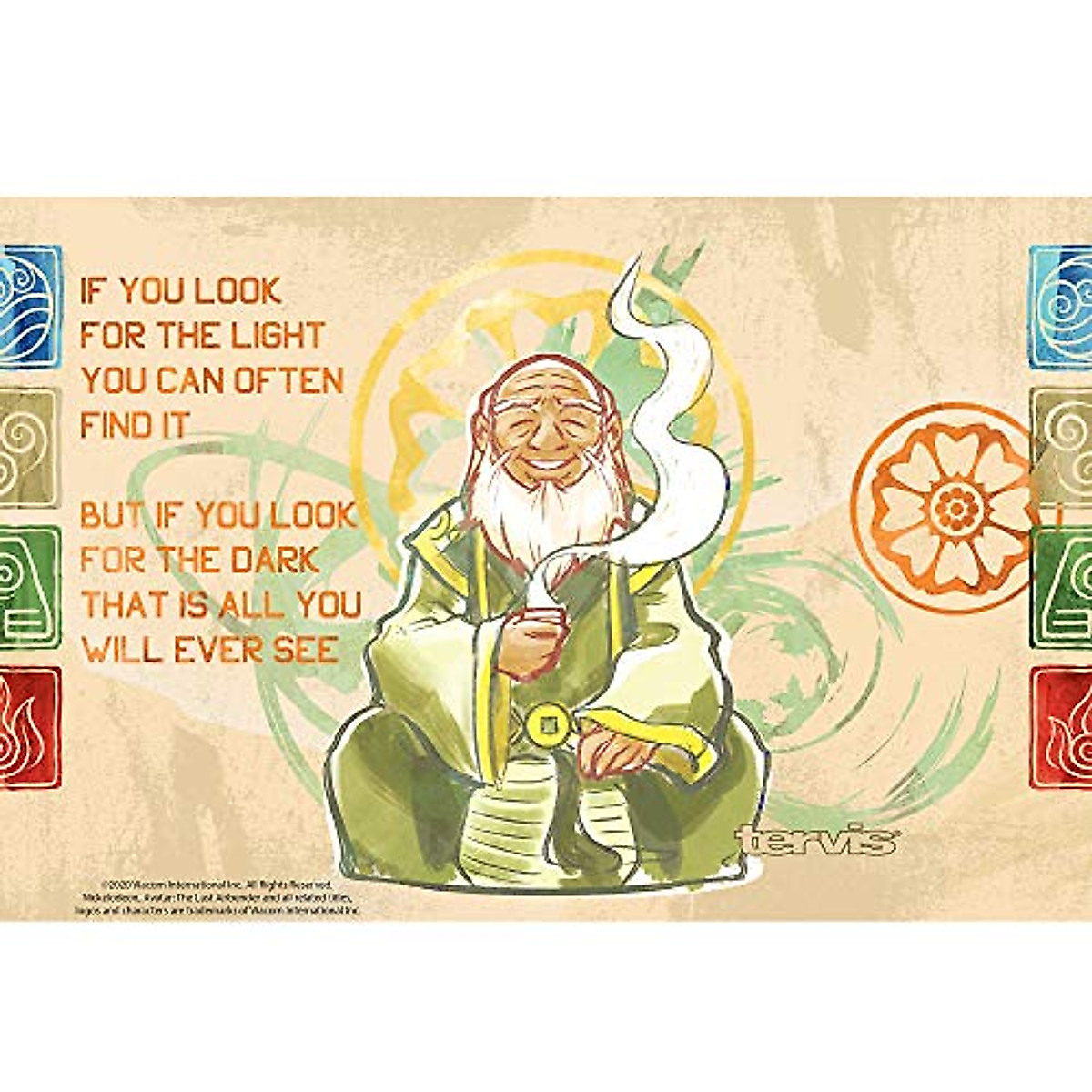 Tervis Triple Walled Nickelodeon - Avatar Insulated Tumbler Cup Keeps Drinks Cold & Hot, 30oz - Stainless Steel, Uncle Iroh