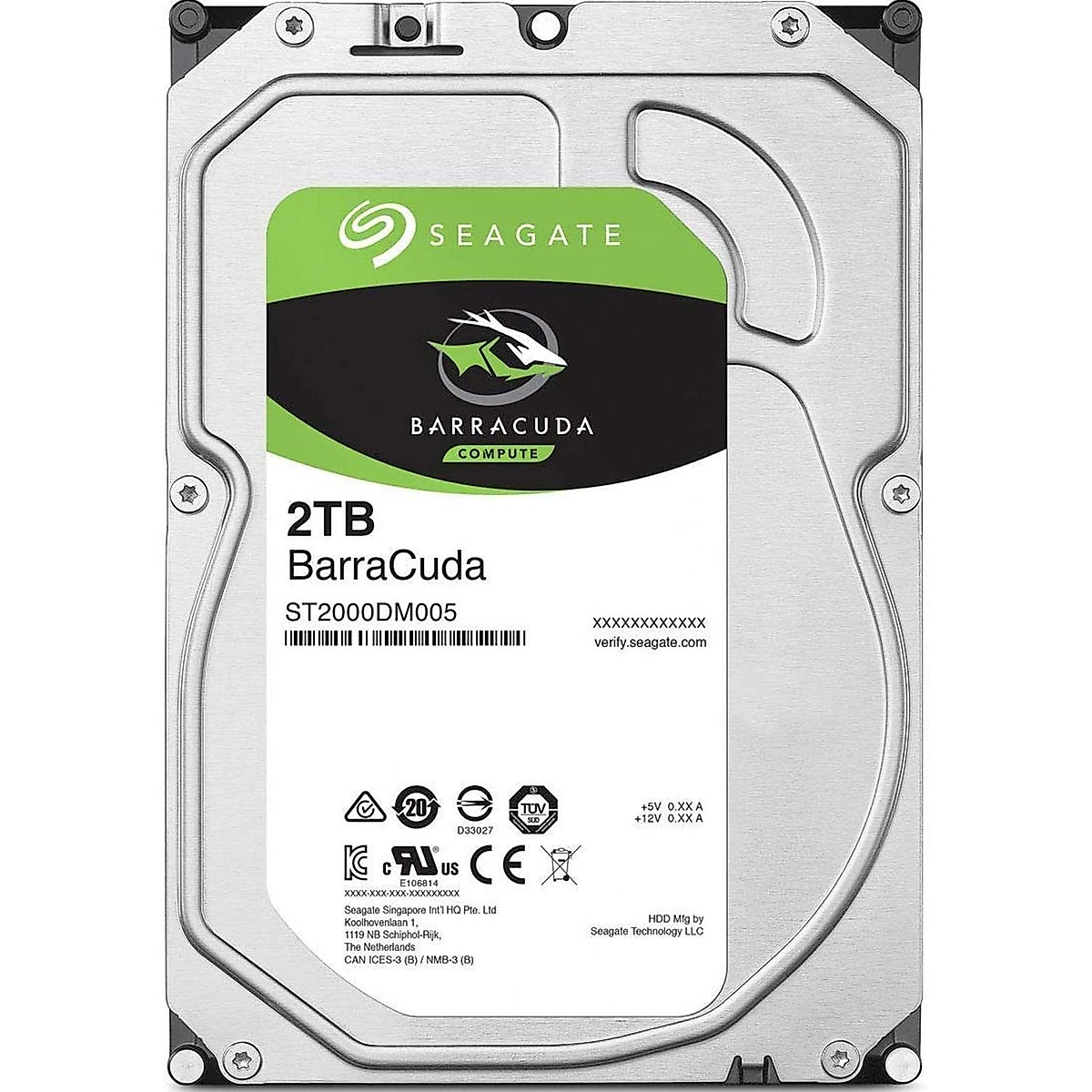 Seagate 2TB 3.5" SATA 5400 RPM 6GB/s Hard Drive - OEM Model ST2000DM005