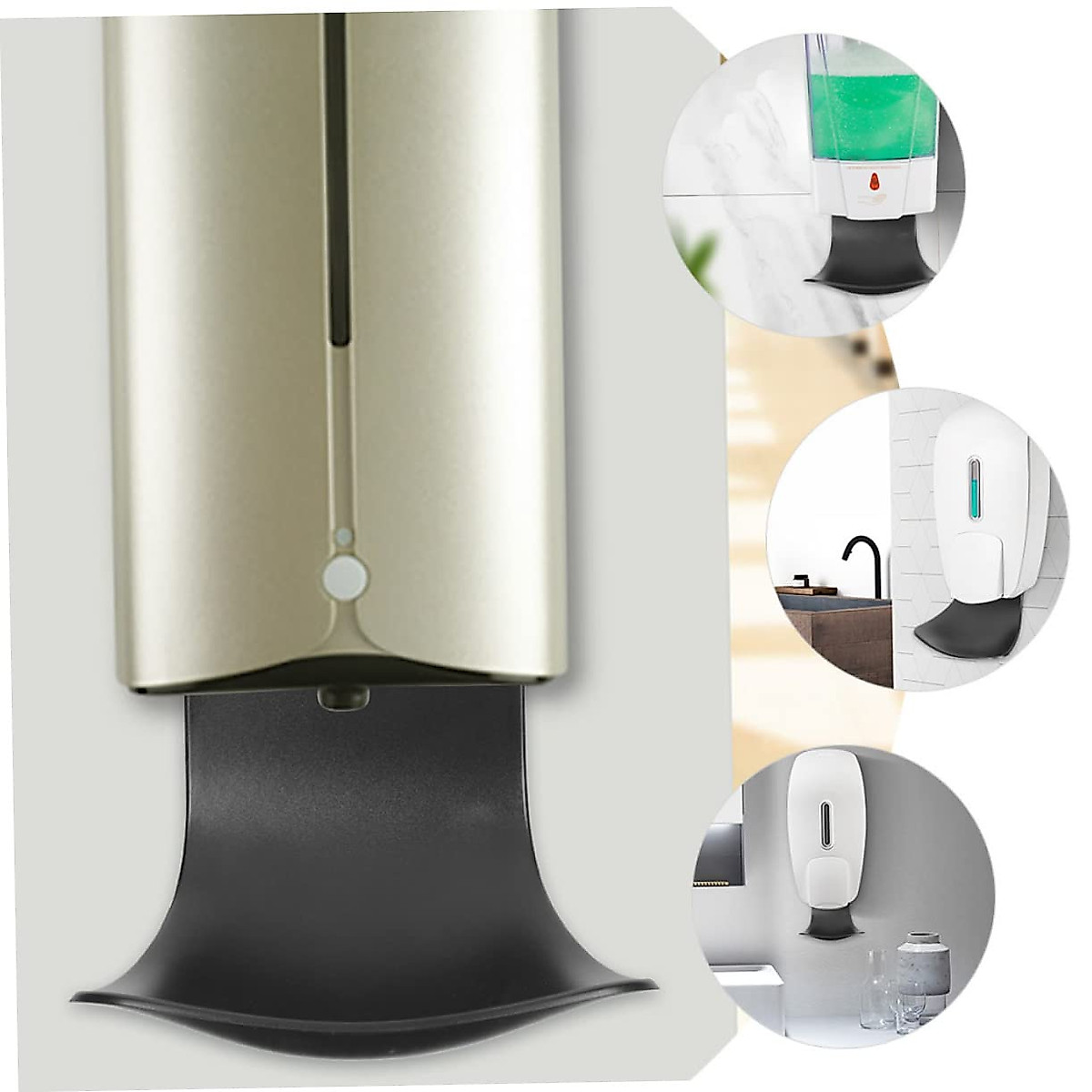 2Pcs soap Dispenser Tray Plastic Tray Automatic soap Dispenser Plastic containers Liquid Laundry Foam Holder Under Dispenser Trays abs Electric Gel