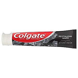Colgate Charcoal Teeth Whitening Toothpaste, Natural Mint Flavor, Vegan, 4.6 Ounce, 2 Pack