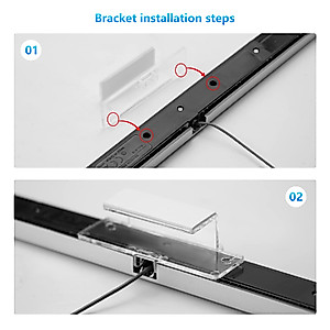 2 in 1 Wii AV Cables Composite Audio Video Cable + Wii Sensor Bar Wii Wired Infrared Ray Sensor Bar Compatible with Nintendo Wii and Wii U