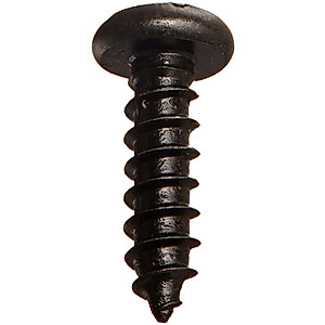 Small Parts 0608APPB Steel Sheet Metal Screw, Black Oxide Finish, Pan Head, Phillips Drive, Type A, #6-18 Thread Size, 1/2" Length (Pack of 100)
