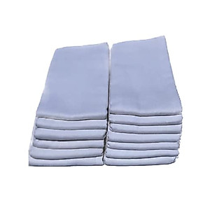 Elegance Diaper, Prefolds Cloth Diaper (Regular 4x6x4) 12 Pack 100% Cotton (WHITE)