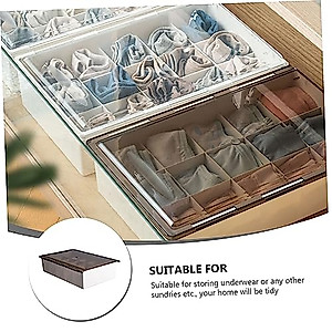 Abaodam 1Pc Box Storage Box containers for clothes plastic container with lid clothes drawers lingerie drawer dividers wall hanging storage bag plastic socks Organizer Bra Storage Tray tie