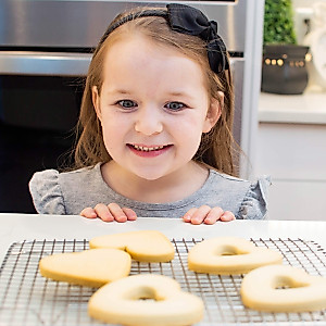 Tribal Cooking Cooling Rack - 8.5" x 12" - Cooling and Baking Rack - Oven Safe Wire Rack for Cookie Cooling, Baking with Sheet Pan - Large, Nonstick, and Stainless Steel