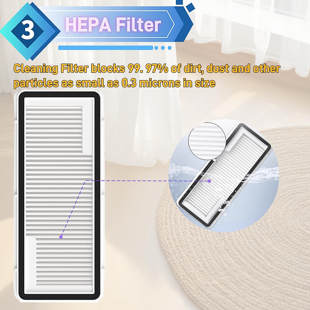 Avaenzo Narwal Freo X Plus Replacement Parts for Narwal Freo X Plus Accessories Kit with Main Brush,Filters,Dust Bag,Side Brushes,Mop Pads