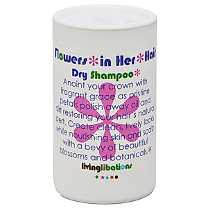 LIVING LIBATIONS - Organic Flowers in Her Hair Dry Shampoo | Natural, Wildcrafted, Vegan Clean Beauty (1 oz | 30 ml)