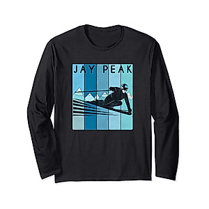 Retro Jay Peak, Vermont Design - Vintage Snow Ski Long Sleeve T-Shirt