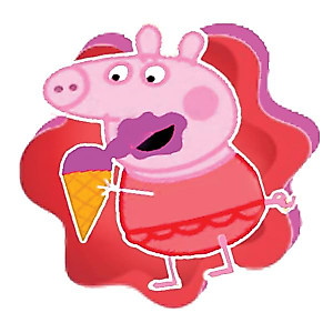 Little Miss Pink Pig Temporary Tattoos - 45pk - Kids Party Favors - Pinata Stuffers