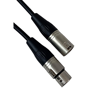 Gearlux XLR Microphone Cable, Fully Balanced, Male to Female, 25 Feet - 6 Pack