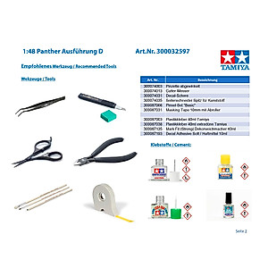 TAMIYA 1/48 German Tank Panther Ausf D TAM32597 Plastic Models Armor/Military 1/35