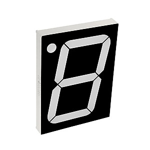 uxcell Common Anode 10 Pin 1 Bit 7 Segment Display 4.8 x 3.54 x 0.59 Inch 4" Red LED Display Digital Tube