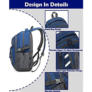 ProEtrade Extra Large Backpack Bookbag for College Laptop Travel, Fit Laptop Up to 17 inch with USB Charging Port Multi Compartment Anti theft, Gift for Women Men (Blue)