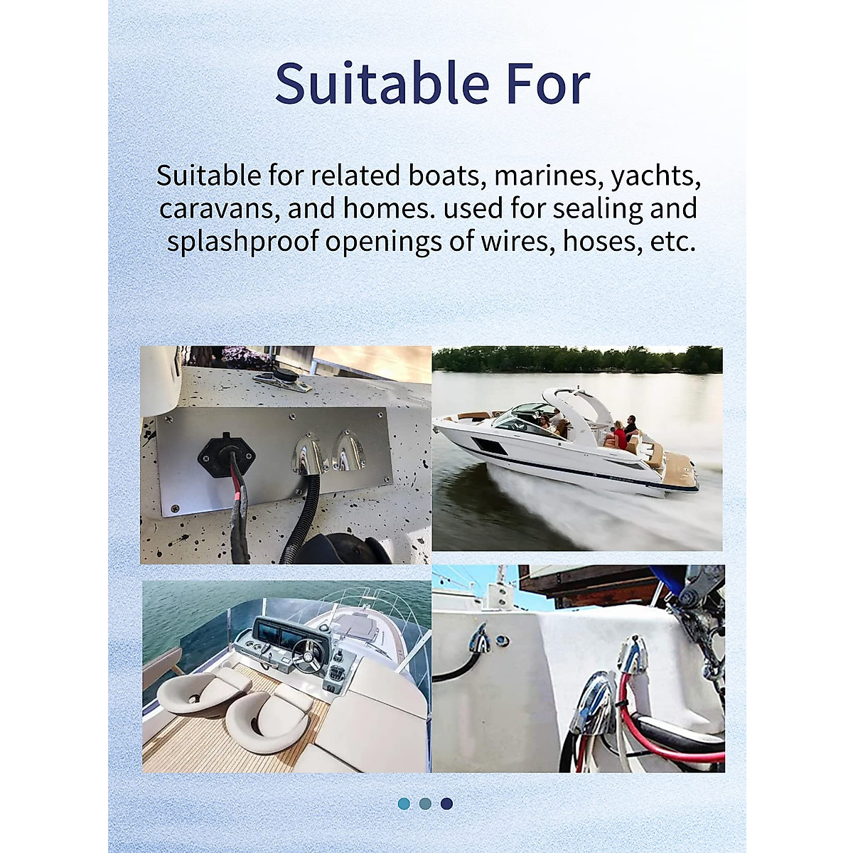 Norsea-Stainless Steel Clam Shell Vent, Wire Cable Cover, Outlet,Cap, Clamshell -One Piece Structure and Streamlined Design for Boats, RVs and Outdoor Application -Pack of 2 PCS