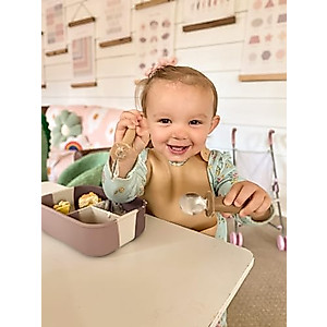 The Dearest Grey Leakproof Silicone Bento Box For Adults & Kids (Purple Tie Dye)