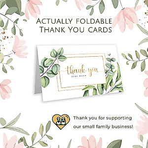 Hat Acrobat 25 Baby Shower Invitations with Envelopes and Thank You Cards Mega Bundle - Greenery Baby Shower Invitations Gender Neutral Set with Diaper Raffle Tickets, Book Request Cards