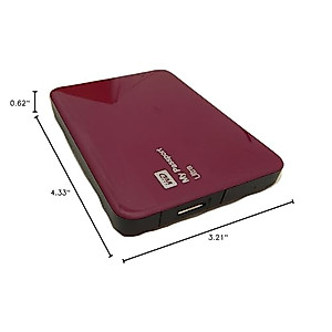 WD 1TB Berry My Passport Ultra Portable External Hard Drive - USB 3.0 - WDBGPU0010BBY-NESN