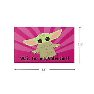 Hallmark Kids Baby Yoda Mini Valentines Day Cards Assortment (18 Classroom Cards with Envelopes)