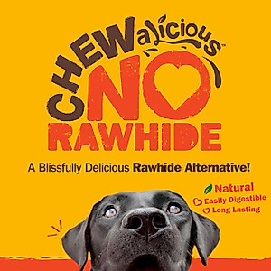 Cadet Chewalicious Chewy 'N Crunchy Braid Dog Treats, Limited Ingredient Rawhide-Free Dog Chews, Long-Lasting Made with Real Chicken, 7 Count (Pack of 1)