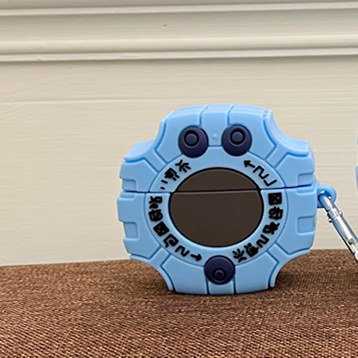 AOLABOKY Earphone Case for Sony WF-1000XM5/WF-1000XM4,Cute Cartoon Digimon Monster Digivice Soft Silicone Shockproof Protective Cover with Keychain (WF-1000XM5)