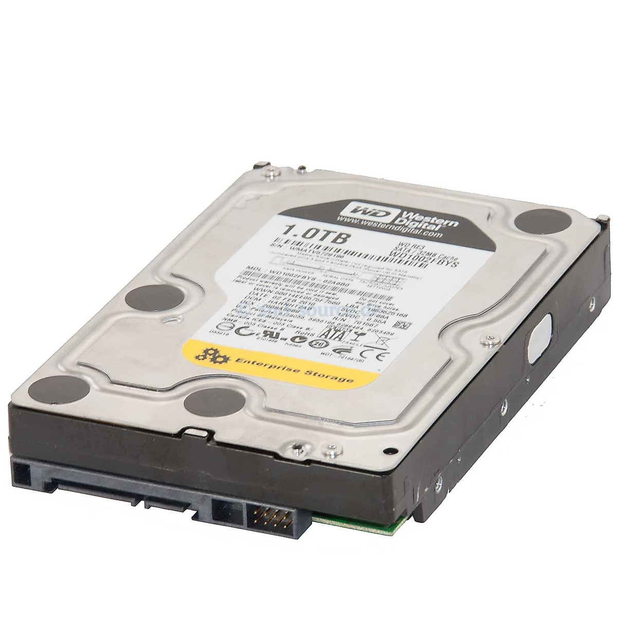 Western Digital 1 TB RE3 SATA 3 Gb/s 7200 RPM 32 MB Cache Bulk/OEM Enterprise Hard Drive - WD1002FBYS