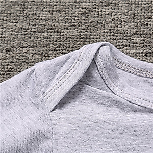 PAUBOLI Fake Tattoo Sleeve T-Shirt Baby Bodysuit Cool Bike Party Custome(3-6month, Gray)