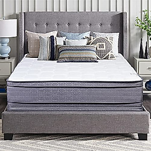 Treaton, 12-Inch Double Sided Foam Encased Double Pillow Top Medium Plush with Exceptional Back Support Mattress & 8" Wood Box Spring Set, Twin
