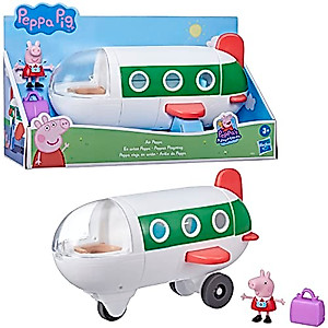 Peppa Pig Peppa’s Adventures Air Peppa Airplane Vehicle Preschool Toy with Rolling Wheels, 1 Figure, 1 Accessory; Ages 3 and Up