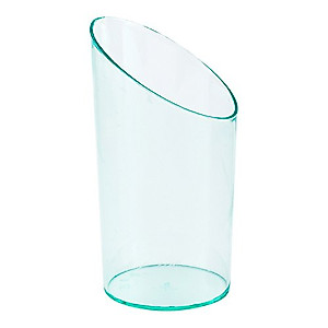 Restaurantware 3 Ounce Shot Glasses 100 Round Incline Cups - With Seagreen Finish Disposable Plastic Shot Glasses For Serving Samples At Wedding Banquets And Catered Events