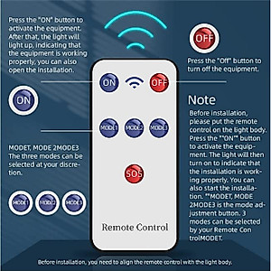 【3 Pack】Solar Outdoor Lights Motion Sensor,450 Bright LED Wired Security Solar Powered Flood Lights with Remote Control, 17Ft Cable, IP65 Waterproof Wide Angle Flood Wall Lights, with 3 Modes…