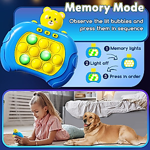 Pop It Game Light Up Fidget Toys - Handheld Sensory Toys for Kids, Teens & Adults - Autism & Birthday Gifts