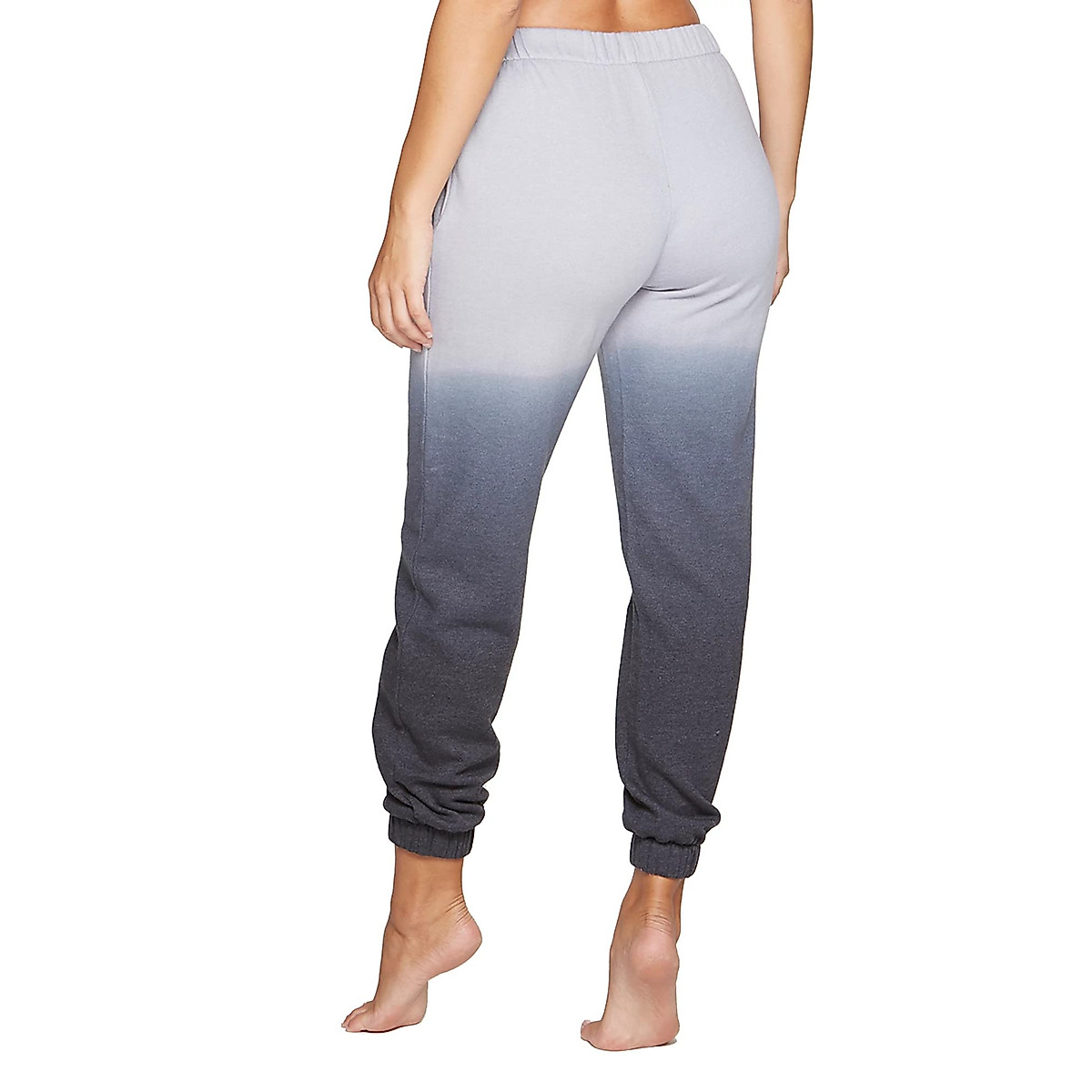 Colosseum Active Women's Aubrey Comfy Fleece Ombre Dip Dye Jogger Pant with Pockets (Black, Medium)