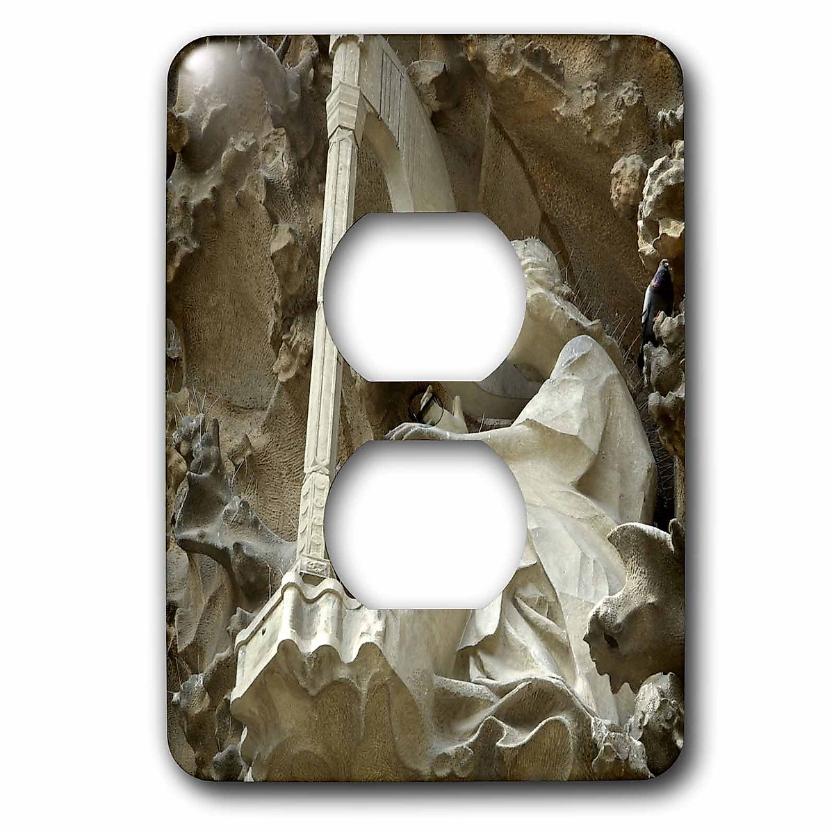 3dRose lsp_82564_6 Spain, Barcelona, La Sagrada Familia Eu27 Cmi0092 Cindy Miller Hopkins 2 Plug Outlet Cover