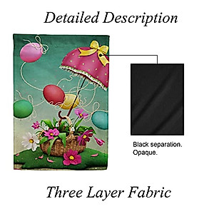 My Little Nest Seasonal Garden Flag Easter Eggs Flowers Basket Double Sided Vertical Garden Flags for Home Yard Holiday Flag Outdoor Decoration Farmhouse Banner 28"x40"