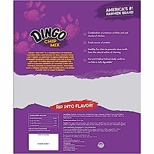Dingo Chip Mix Snack For All Dogs, Chicken, 16-Ounce