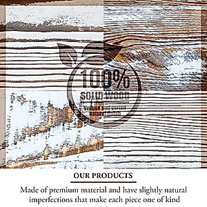 MyGift Shabby Chic Whitewashed Wood Tea Bag Storage Organizer Box, Tea Sachet Sugar Packet Holder and Server Rack Caddy with 3 Compartments and Cut Out Handles