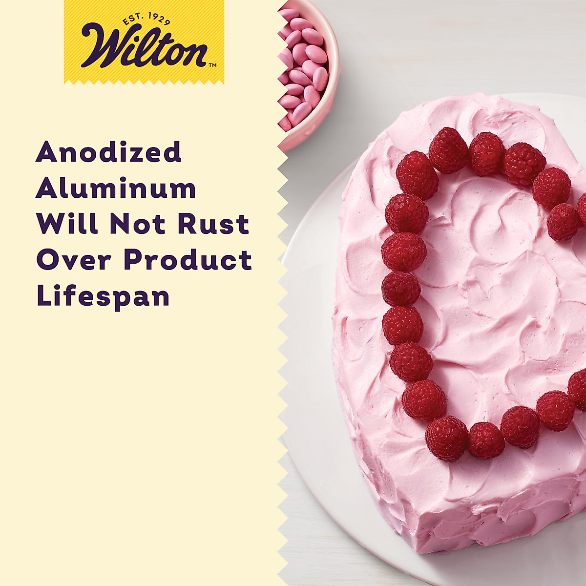 Wilton Decorator Preferred Heart Shaped Cake Pan, 8-Inch, Aluminum