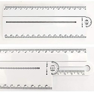 HELYZQ Compass Metal Multifunctional Drawing Circle Tool Ruler Painting Professional