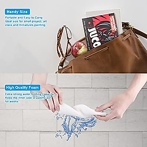 Jucoci Wet Palette Paint Palette for Acrylic Paints Miniatures Paint Pallet Pigment Palette Model Paint Keeps Your Paint Wet for Longer