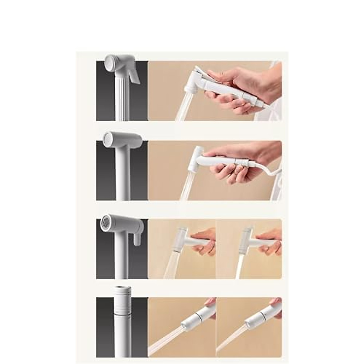 Bidet Brass Faucets Cold Water Toilet Corner Valve Handheld Hygienic Shower Head Wash Car Pet Sprayer Airbrush Tap 811592W-A02