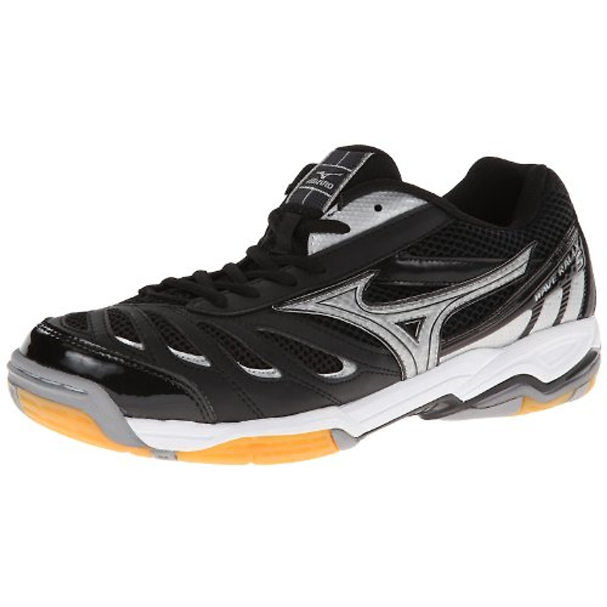Mizuno Women's Wave Rally 5 Volley Ball Shoe,Black/Silver,6 M US