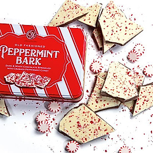 A Gift Inside Handmade Layered Dark and White Chocolate Peppermint Bark