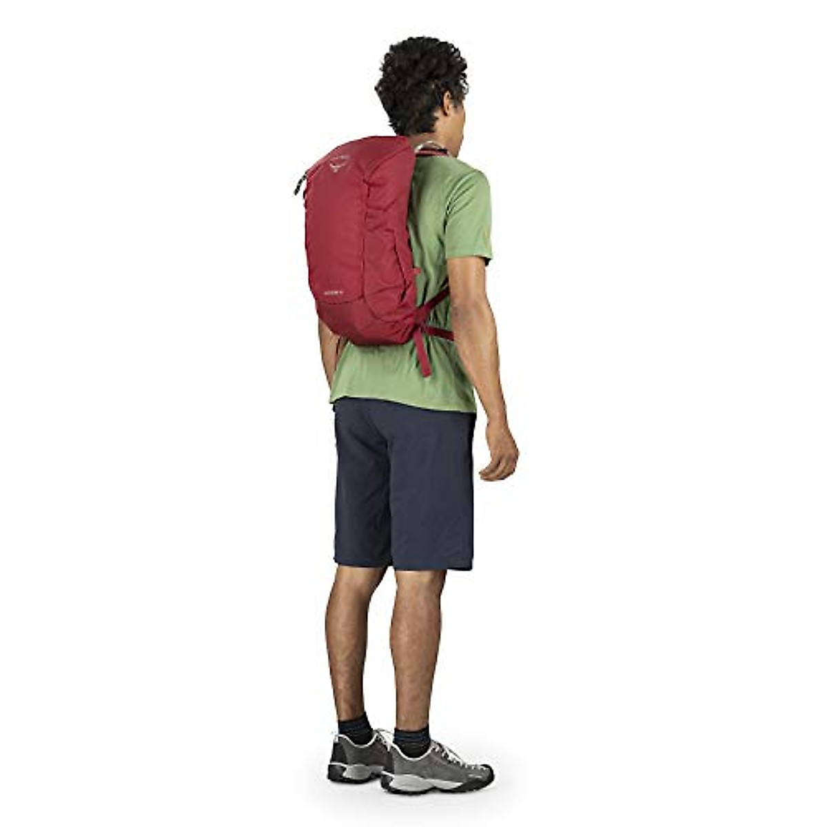 Osprey Skarab 18L Men's Hiking Backpack with Hydraulics Reservoir, Mystic Red